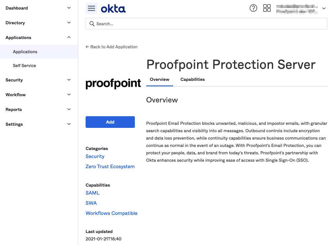 [Email Protection (PPS/PoD)] PPS IdP Integration - Okta