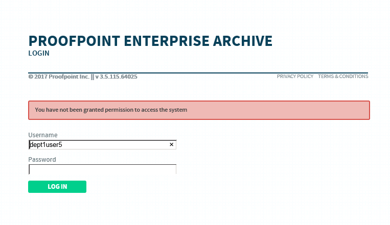 [Archiving and Supervision] Proofpoint Web UI User Access Requirements