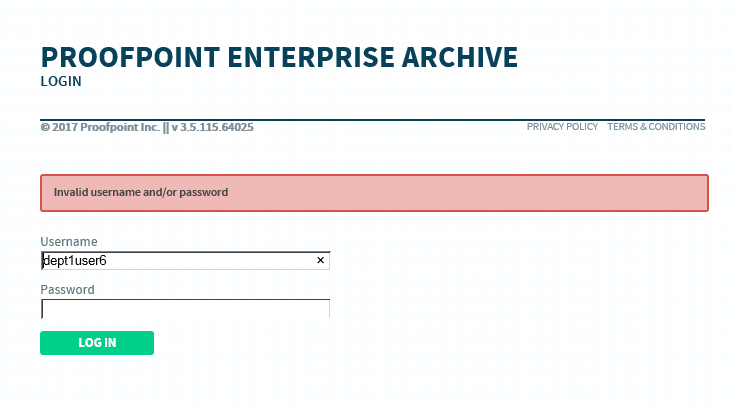 [Archiving and Supervision] Proofpoint Web UI User Access Requirements